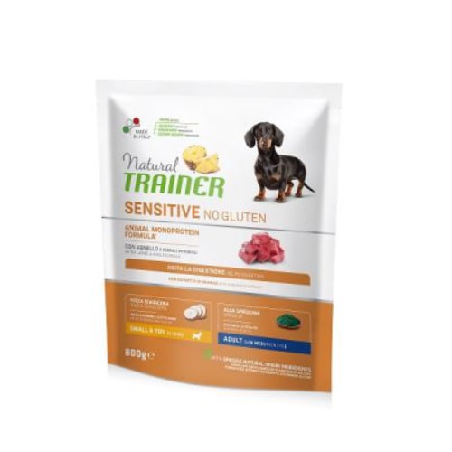 TRAINER NATURAL Dog Sensitive Small & Toy Adult Jagnjetina 800g Suva hrana za pse