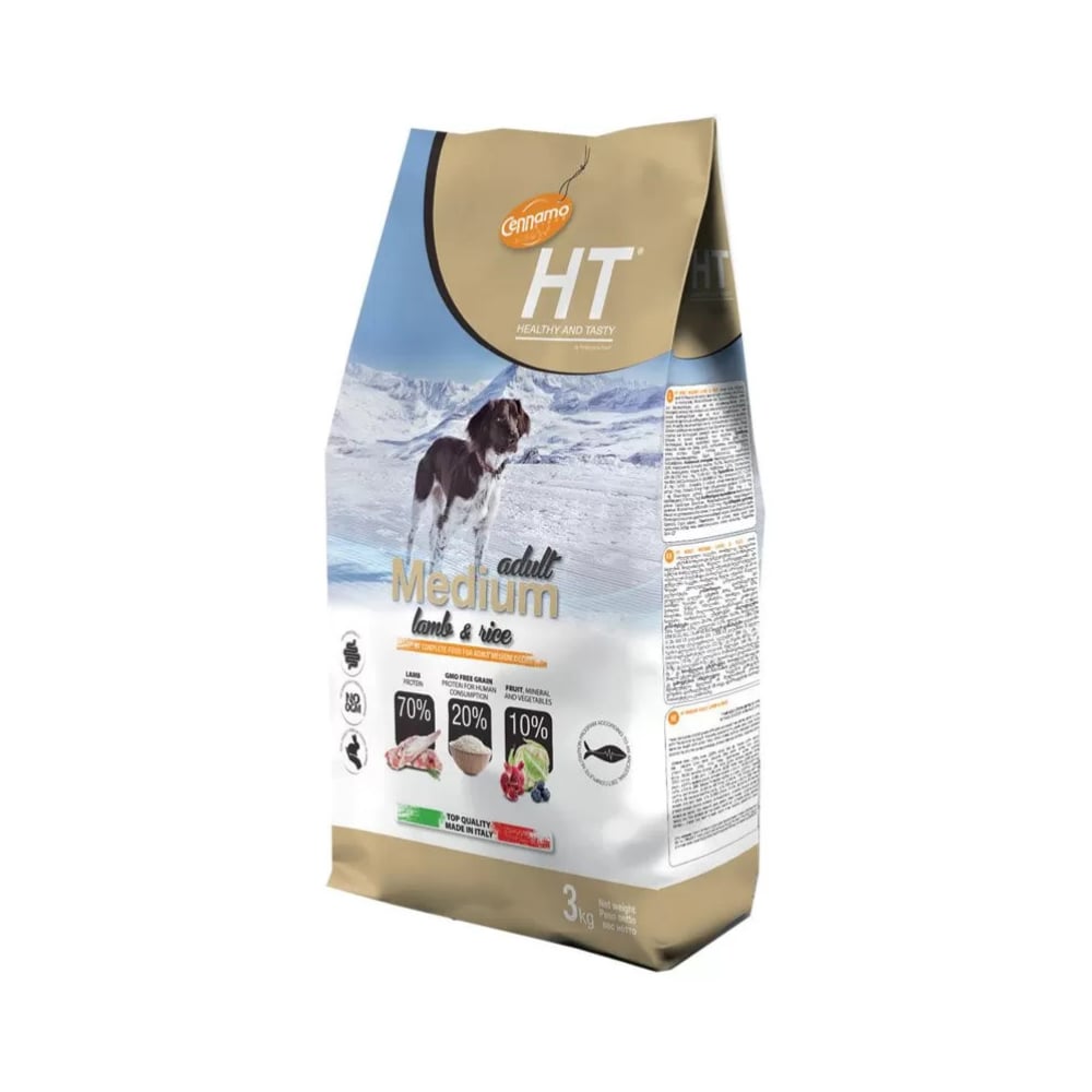 CENNAMO Healthy and Tasty Jagnjetina 3 kg Hrana za odrasle pse srednjih rasa