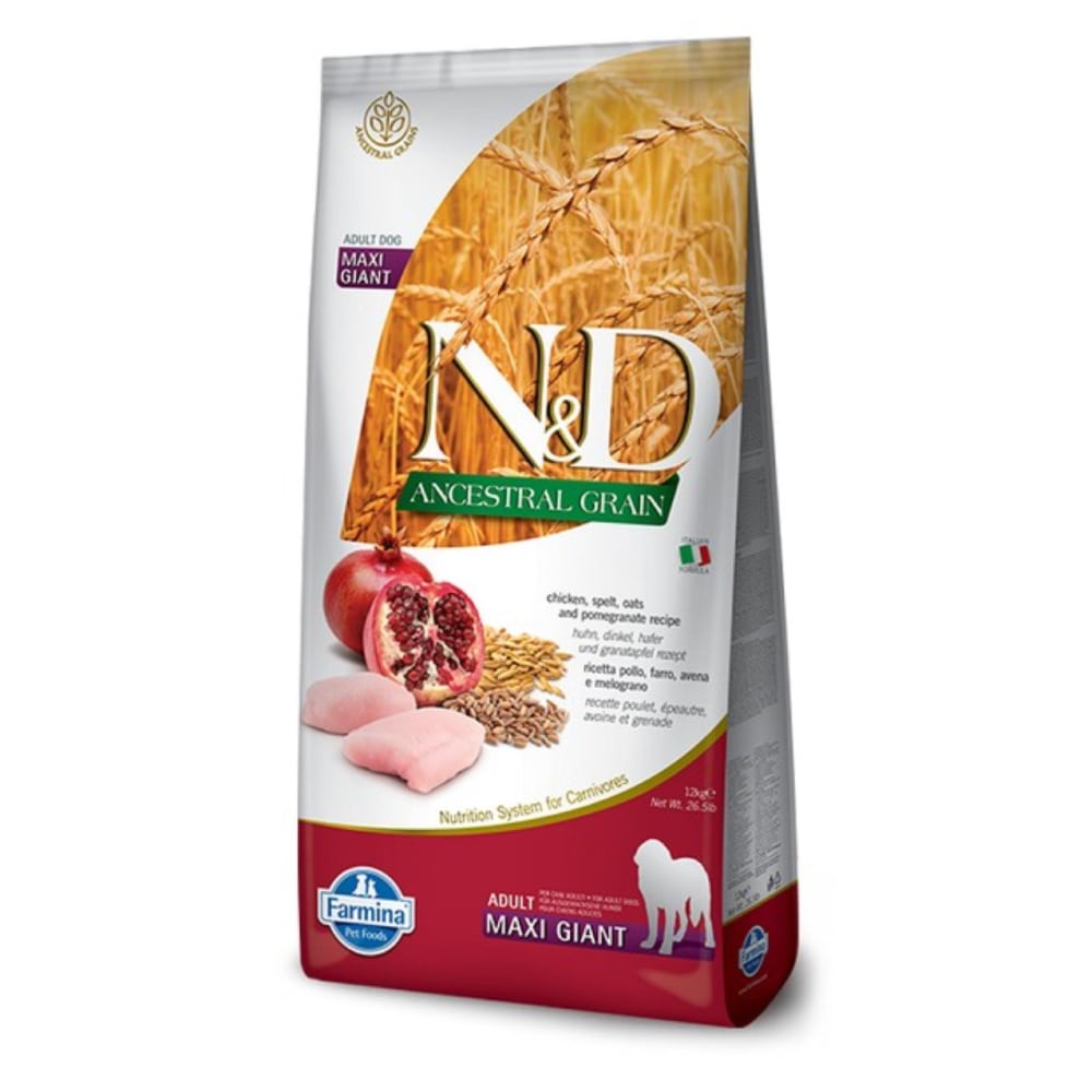 N&D ANCESTRAL GRAIN Chicken and Pomegranate Giant Maxi 12 kg Hrana za pse