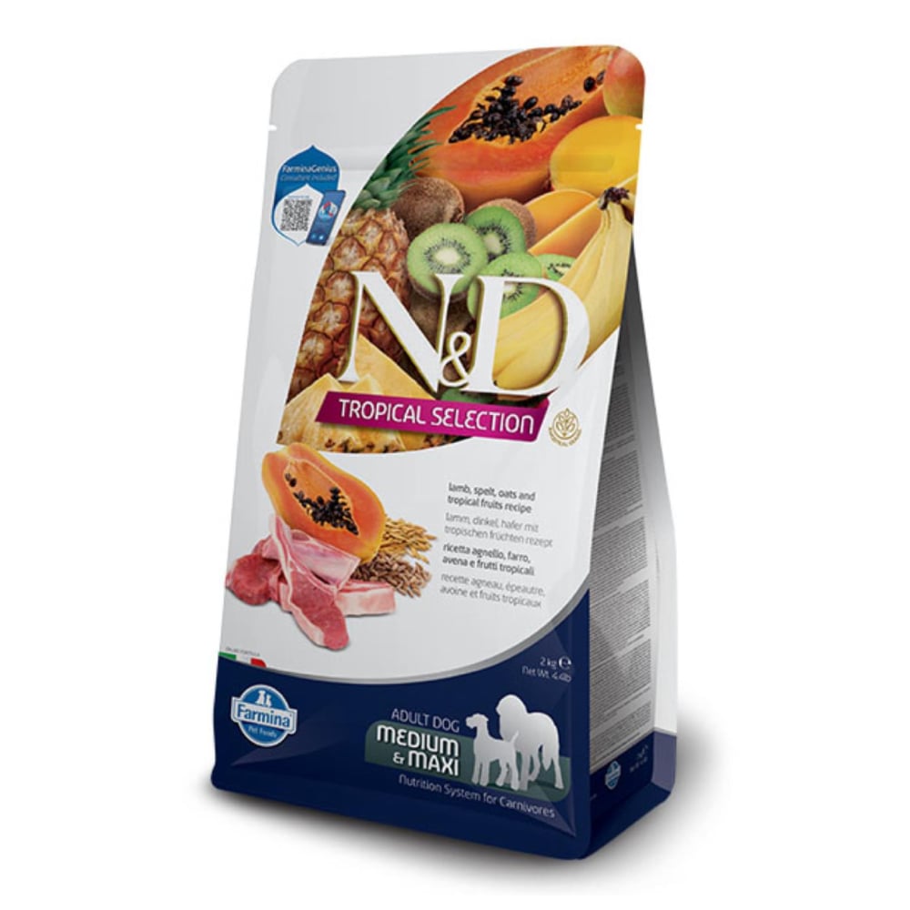 N&D TROPICAL Lamb Medium and Maxi 2 kg Hrana za pse