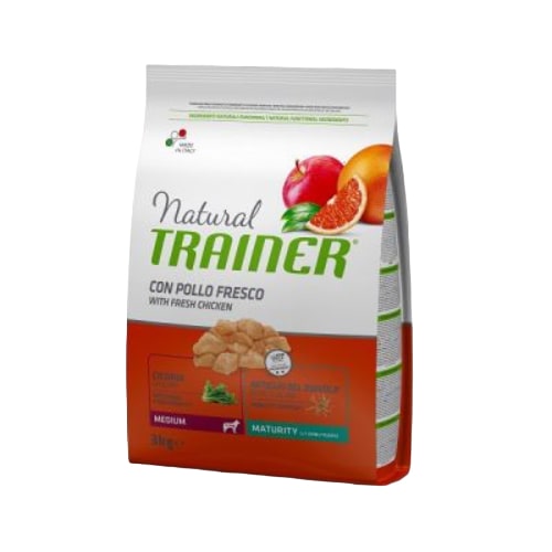 TRAINER NATURAL Dog Medium Maturity Piletina 3kg Suva hrana za pse