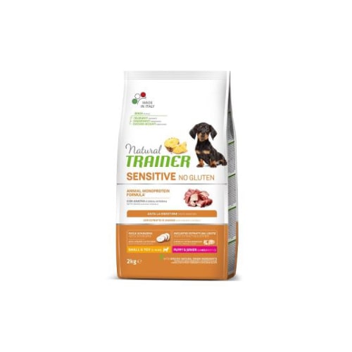 TRAINER NATURAL Dog Sensitive Puppy&Junior Small&Toy Pačetina 2kg Suva hrana za pse