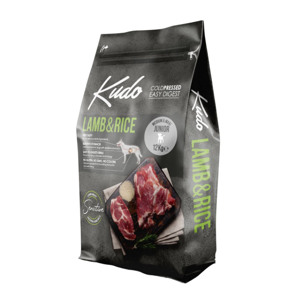 KUDO Lamb & Rice 12kg Medium & Maxi Junior Hrana za pse