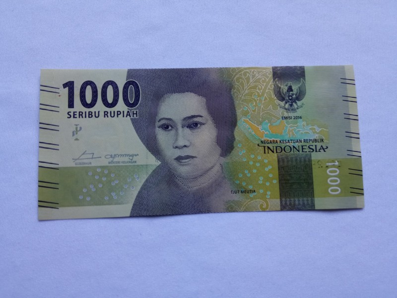 Indonezija 1.000 rupija,2016 god.UNC