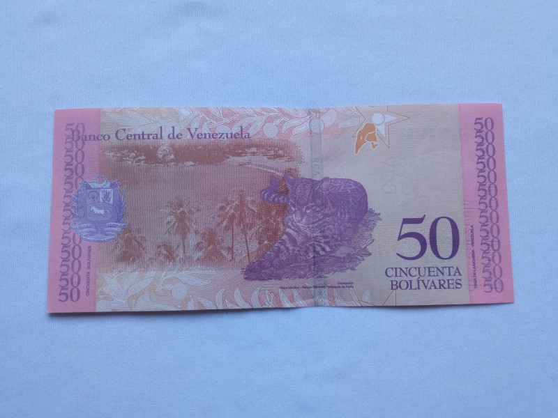 Venecuela 50 bolivara,2018 god.UNC