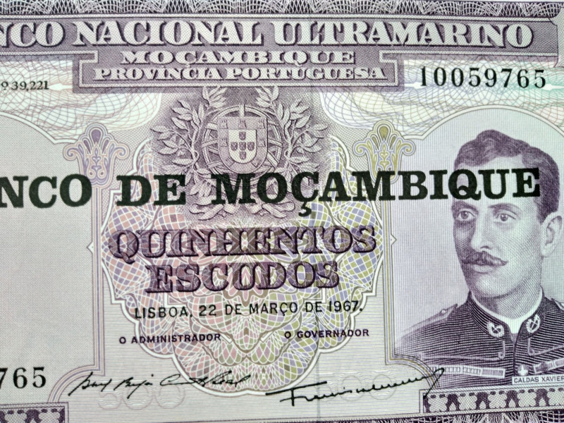 Mozambik 500 eskudos,1967 god.aUNC,Portugalska kolonija