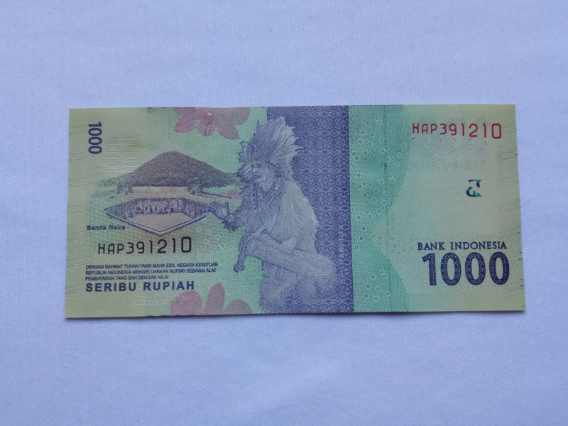 Indonezija 1.000 rupija,2016 god.UNC