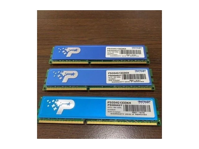 Patriot 4GB (2x2GB) DDR3 1333MHz - PSD34G1333KH PC3