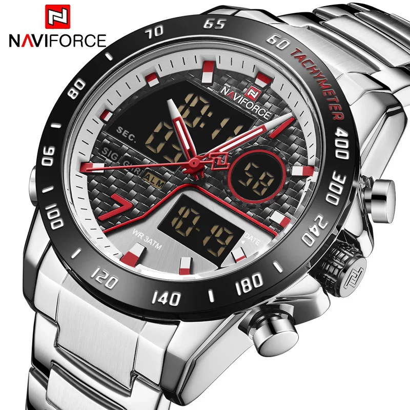 NAVIFORCE 9171 SBEBE Luksuzni ručni sat: modni, sportski kvarcni, muški satovi - Reloj Navi Force Elegance