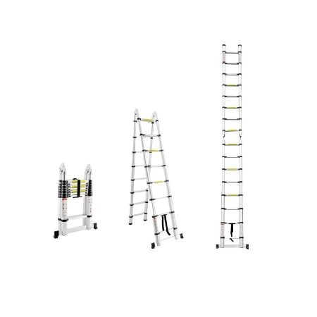 Duple Aluminijumske Teleskopske Merdevine 1,9+1,9m