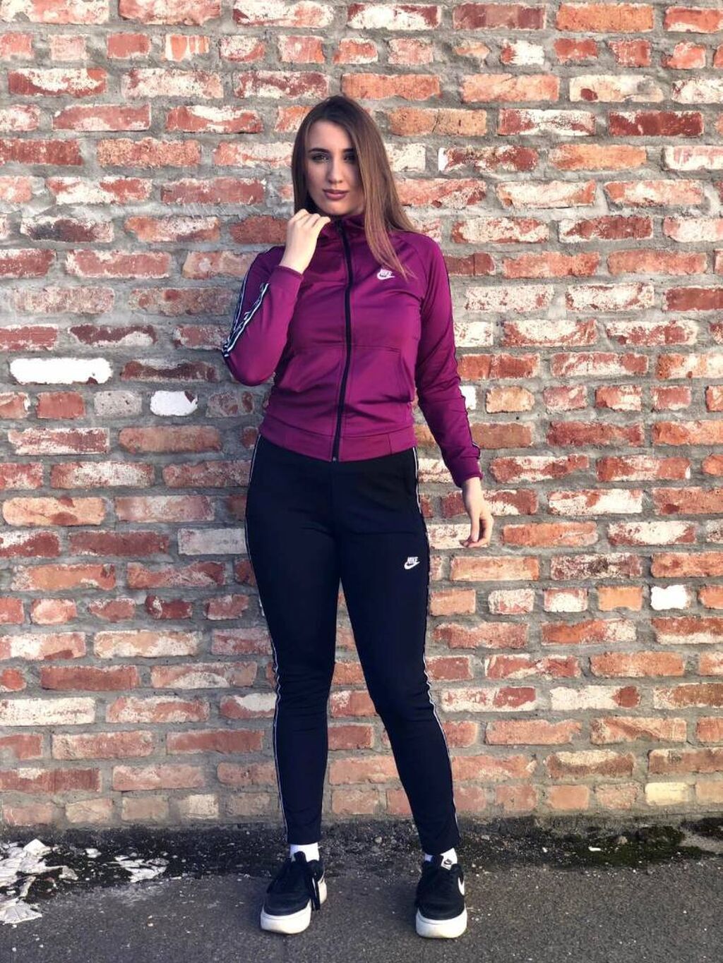 Ženska trenerka Nike Novo Mokra likra Veličine s m l xl 2xl Za