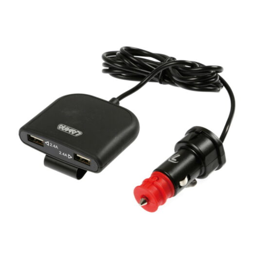 Punjač mobilnog adapter upaljača sa 4 USB ulaza 12/24V 7800mA – Lampa 38883