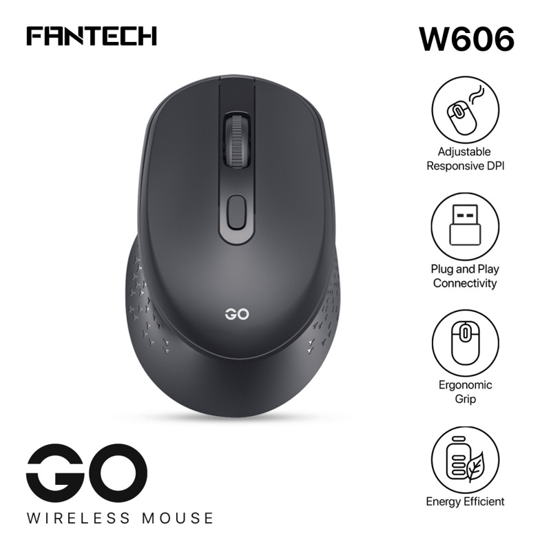 Mis Wireless Fantech W606 GO crni