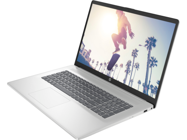 HP Laptop 17-cp0121nm DOS 17.3'' FHD AG IPS Ryzen 7-5700U 16GB 512GB srebrna (A0MJ2EA#BED)