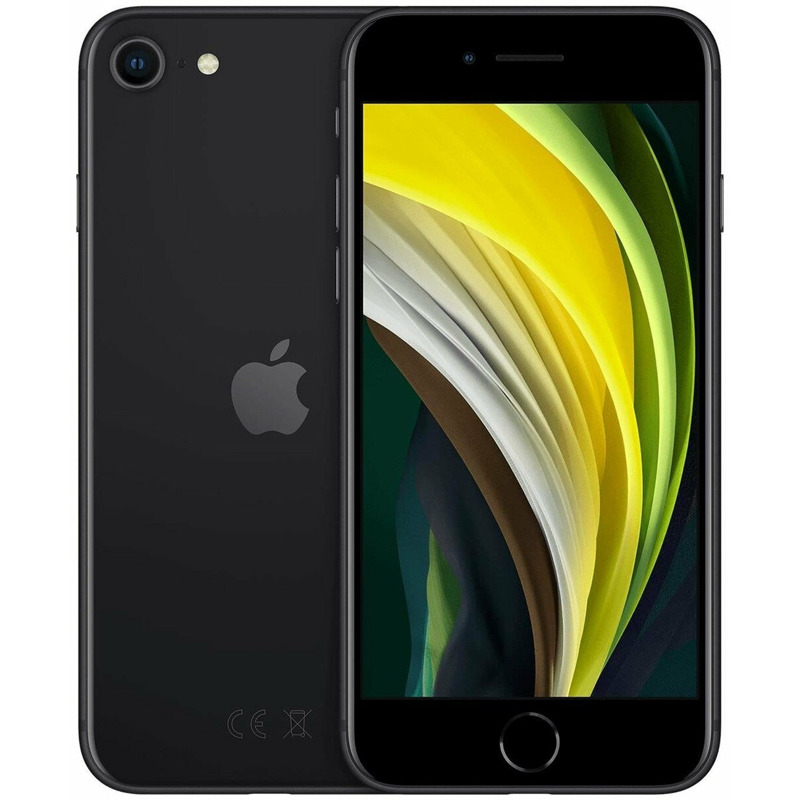 Apple iPhone SE 2020 A13 6-Core 3GB RAM 64GB 4.7 Retina IPS iOS 17.4 crni