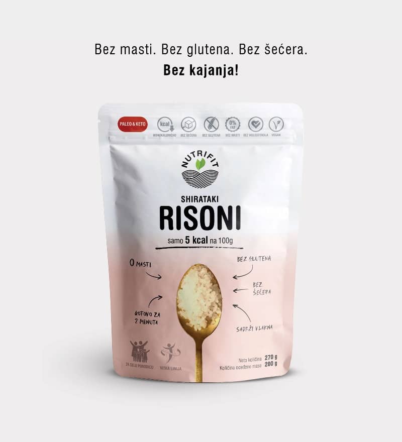 Shirataki nudle Risoni 270g Nutrifit