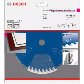 Bosch – List kružne testere Expert for High Pressure Liminate 168x20x1.8/1.2x52T Festool – 2608901875