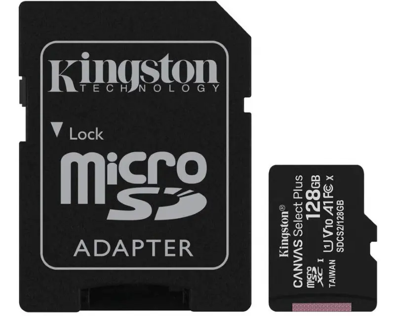 KINGSTON Memorijska kartica A1 MicroSDXC 128GB 100R class 10 SDCS2/128GB + adapter