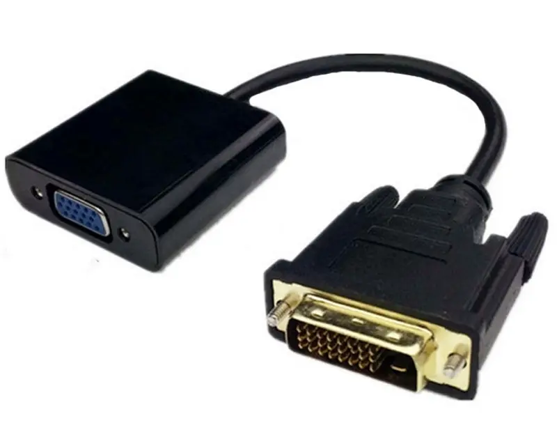 E-GREEN Adapter DVI-D (M) VGA (F) crni