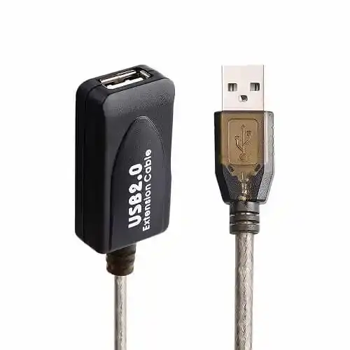 KETTZ USB kabl A - USB A M/F 2.0 produžni sa pojačivačem 5m sivi