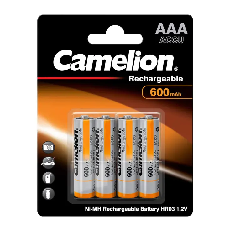 CAMELION Punjiva baterija AAA 600 mAh NiMh 4/1