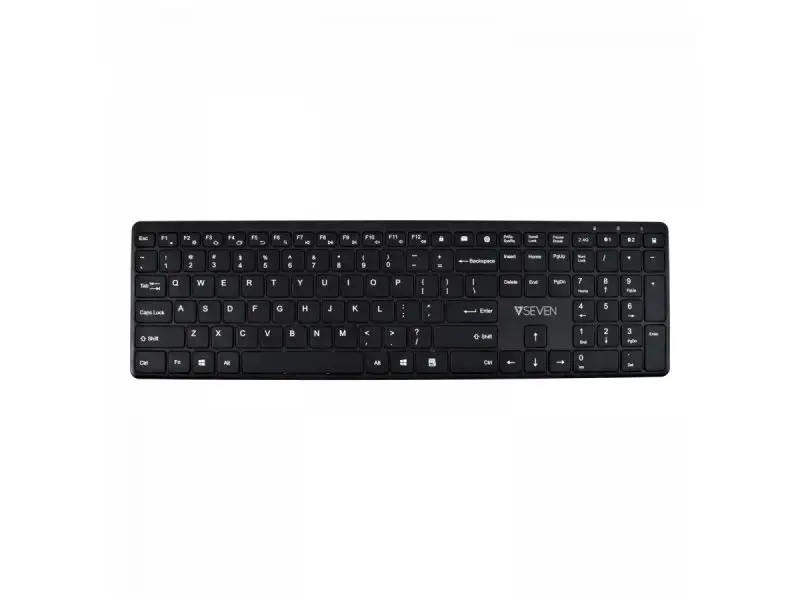 V7 KW550UKBT Tastatura, Bežična, US, Crna