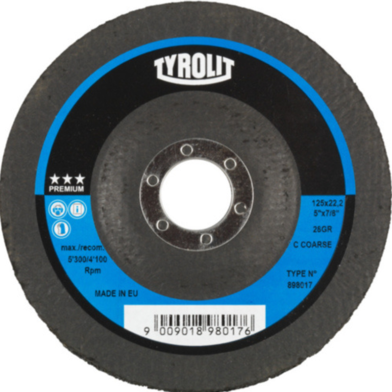 Tyrolit – Brusni disk za grubo čišćenje 178×22,2 – 898018