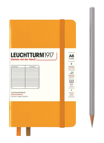 Agenda A6 Pocket - Leuchtturm, Hardcover, Rising Sun, 185 PG Ruled