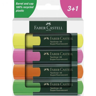 Faber-Castell - flomaster set 1/4 - Textliner 48