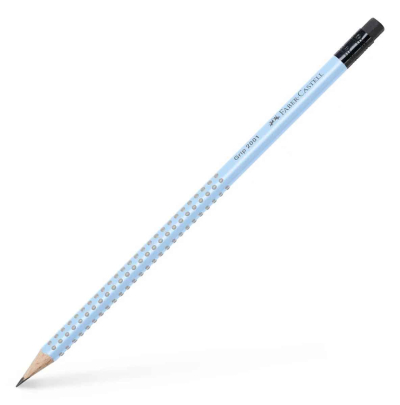 Faber-Castell - grafitna olovka sa gumicom - Grip B, sky blue