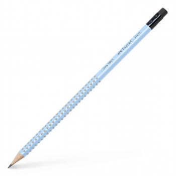 Faber-Castell - grafitna olovka - Grip HB, Sparkle, sky blue