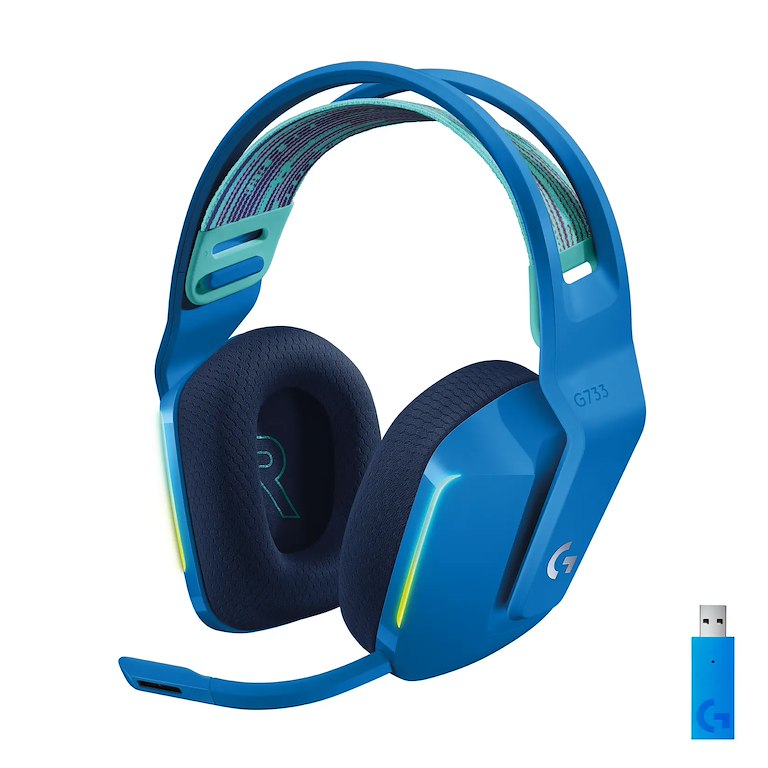 Logitech G G733 Slušalice sa mikrofonom Trake preko glave Plavo