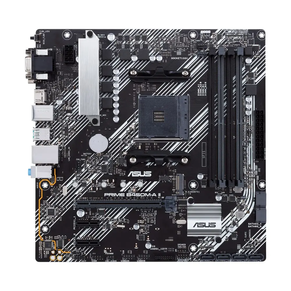 ASUS PRIME B450M-A II AMD B450 Socket AM4 mikro ATX