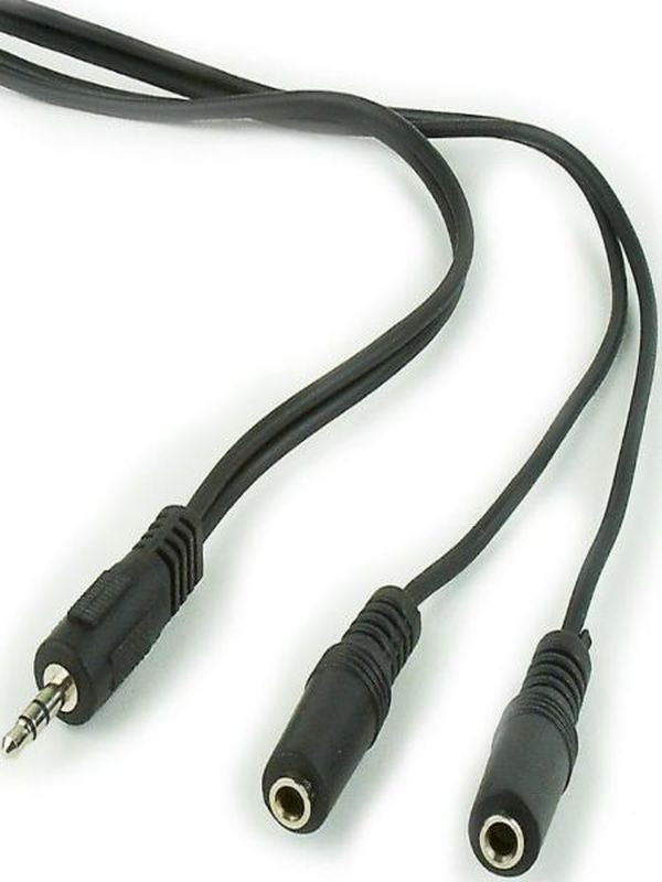 Audio adapter 1 x 3.5mm muški na 2 x 3.5mm ženski stereo 10cm audio splitter kabl Gembird CCA-415 5m