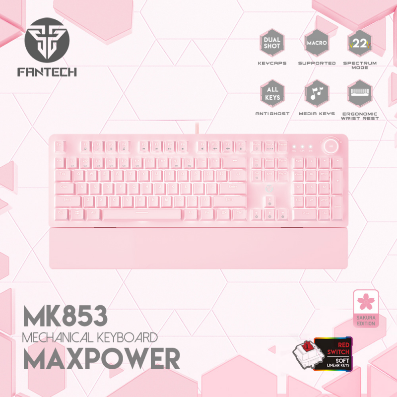 Tastatura Mehanicka Gaming Fantech MK853 RGB Maxpower (red switch) Sakura