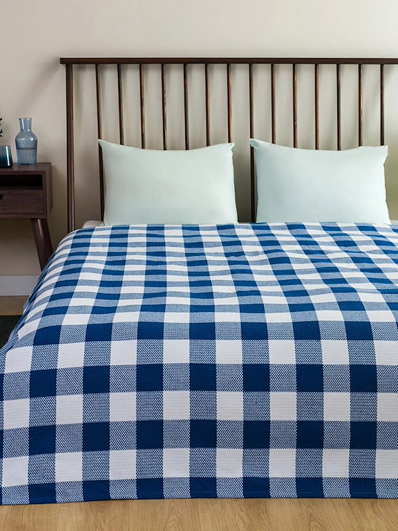 LCW HOME PLAVA Prekrivač za bračni krevet