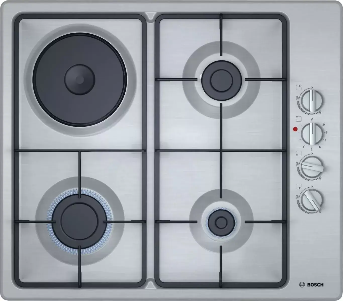 Bosch Serija 2 Ugradna ploča za kuvanje, Kombinovana, Srebrna