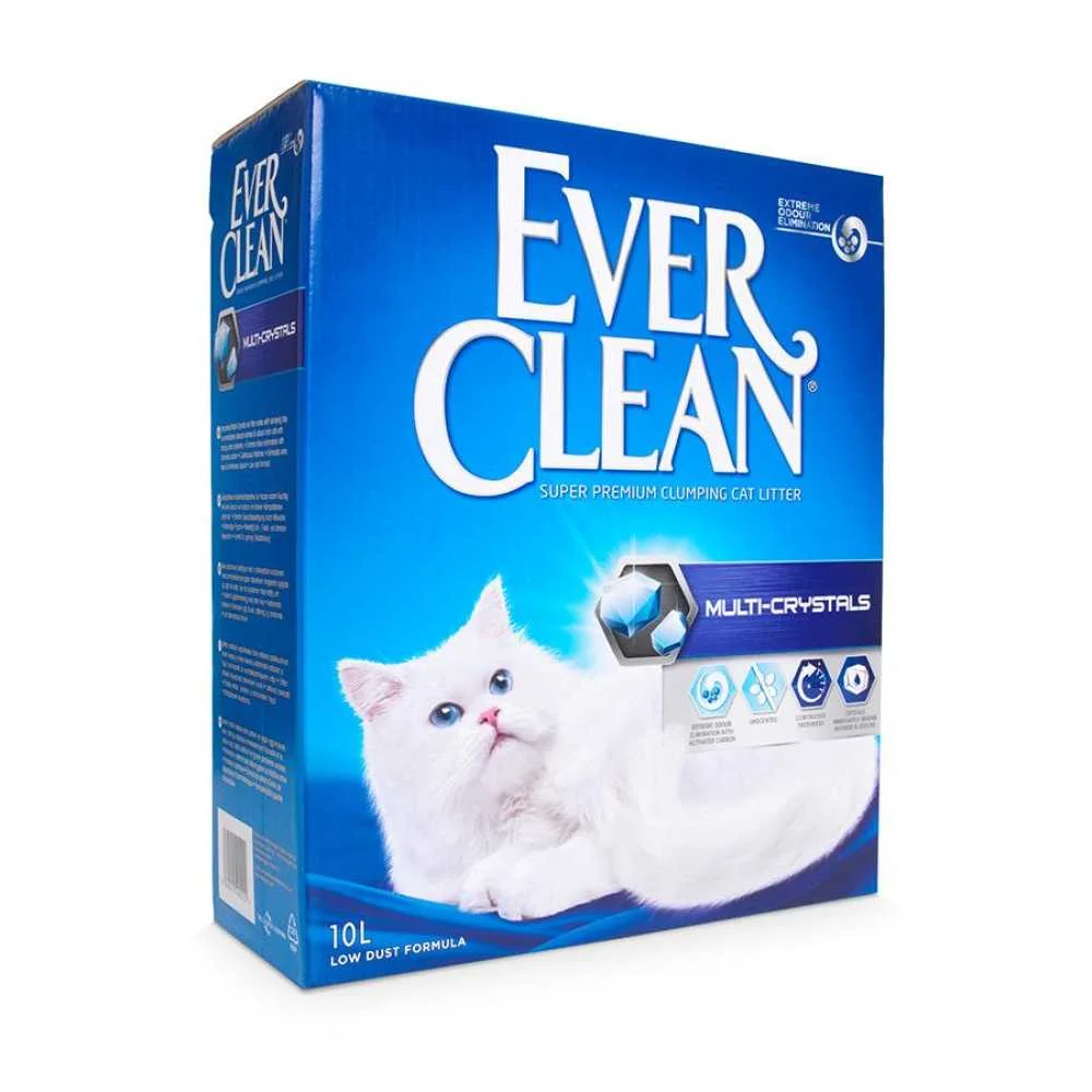 EVER CLEAN posip za mačke Multi-Crystals - grudvajući 10L