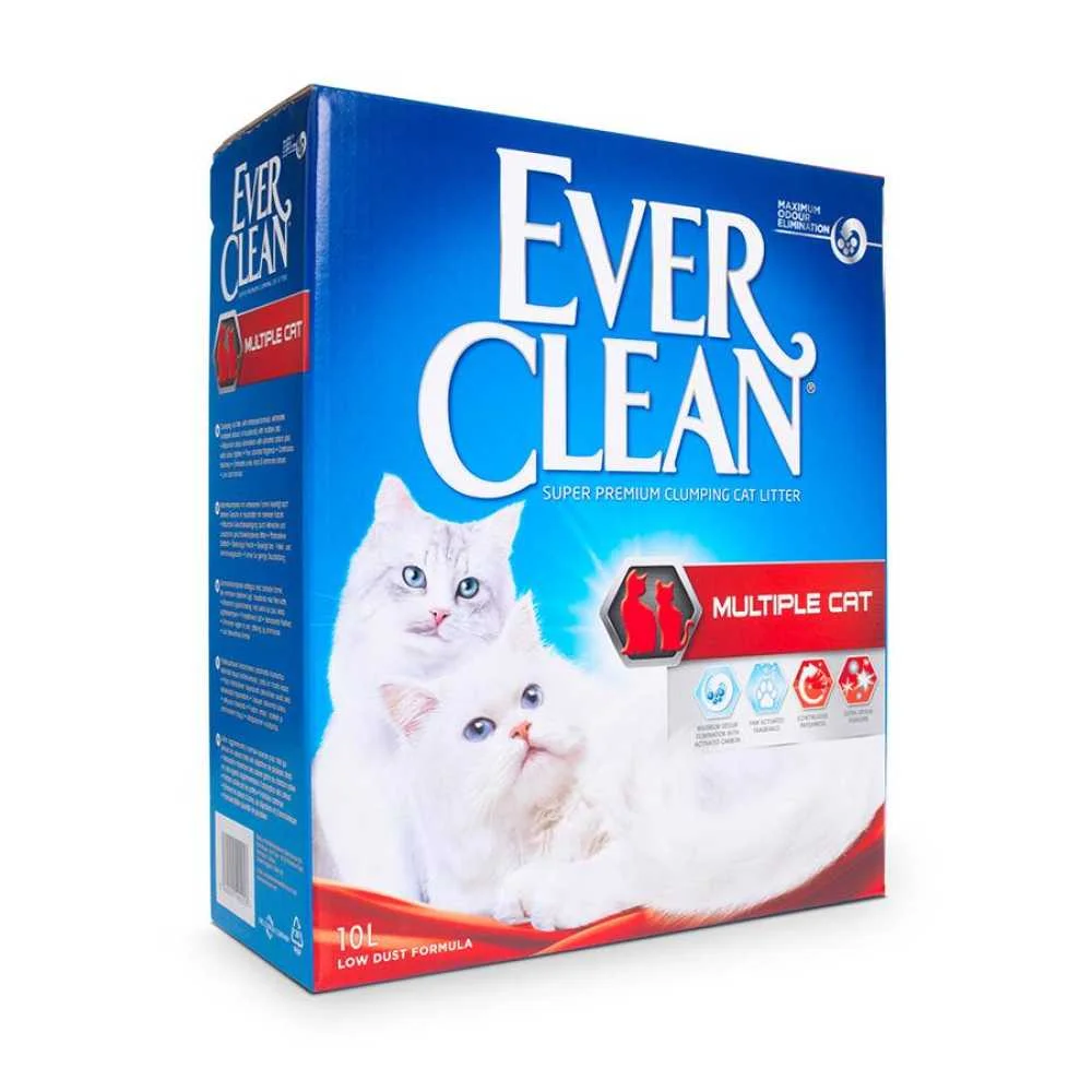 EVER CLEAN posip za mačke Multiple Cat - grudvajući 10L