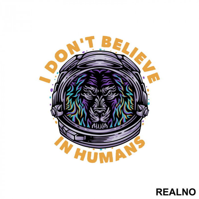 I DON'T BELIEVE IN HUMANS - VUK - WOLF - ŽIVOTINJE - NALEPNICA