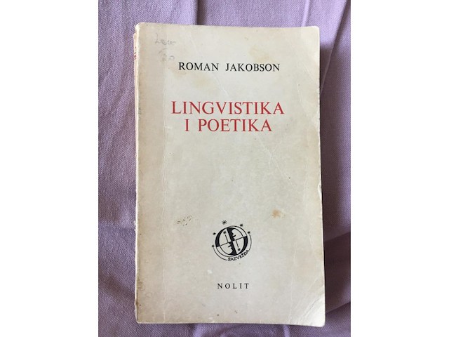 Roman Jakobson LINGVISTIKA I POETIKA