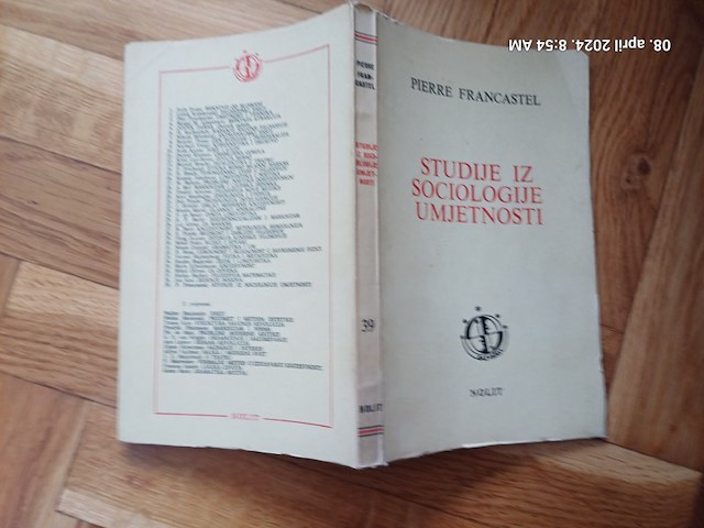 PIERRE FRANCASTEL, STUDIJE IZ SOCIOLOGIJE UMETNOSTI