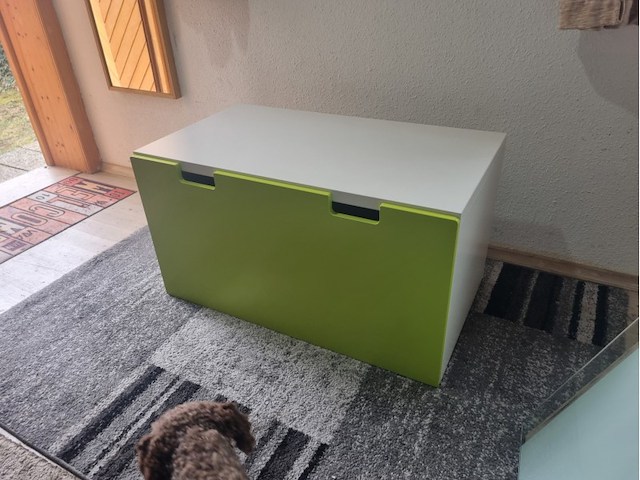 Ikea sto/klupa sa fiokom za odlaganje na točkiće