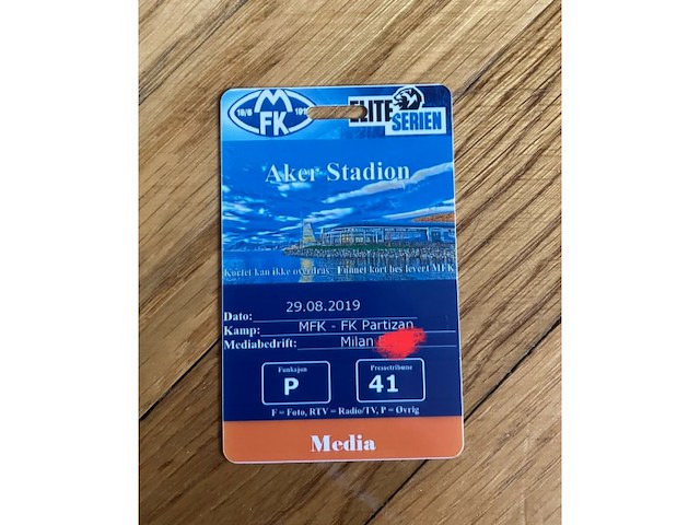 Molde - Partizan media pass
