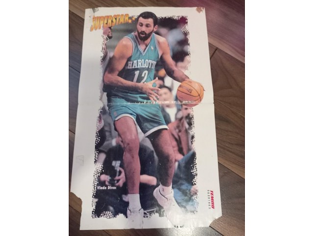 Poster Vlade Divac (Charlotte Hornets)