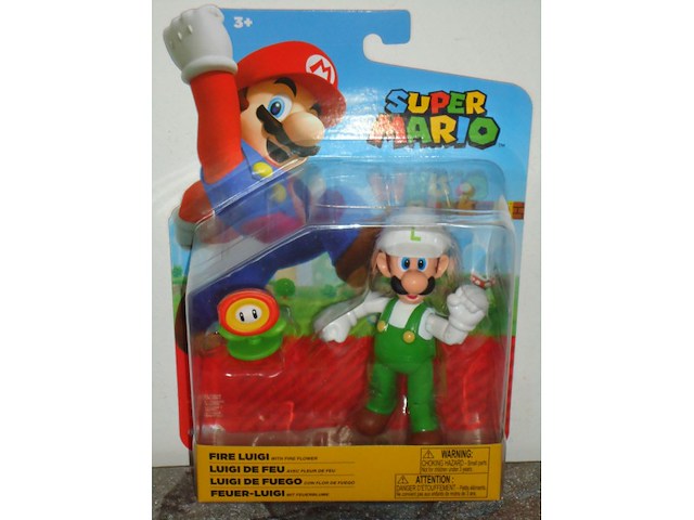 Super Mario - Fire Luigi with Fire Flower