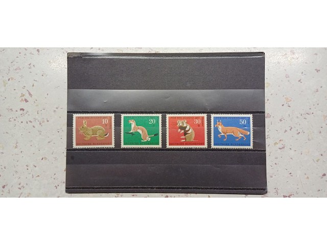 1967 Bundes fauna serija cisto ** (7634)