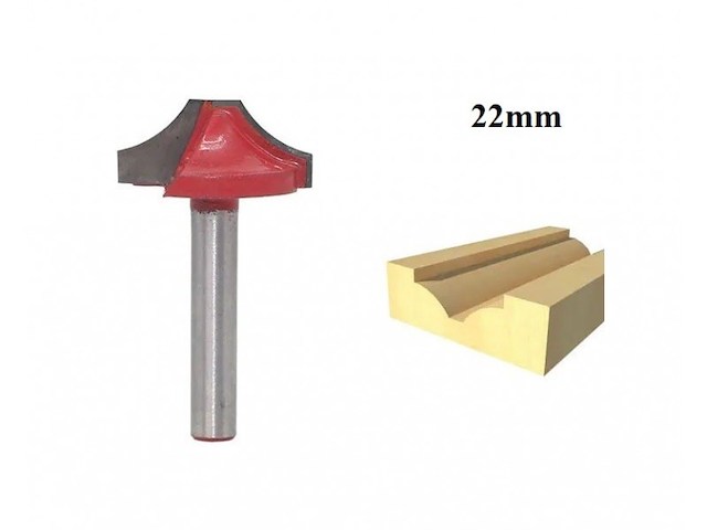 Profilno glodalo za drvo - Glodalo za frezer - 6x22mm -