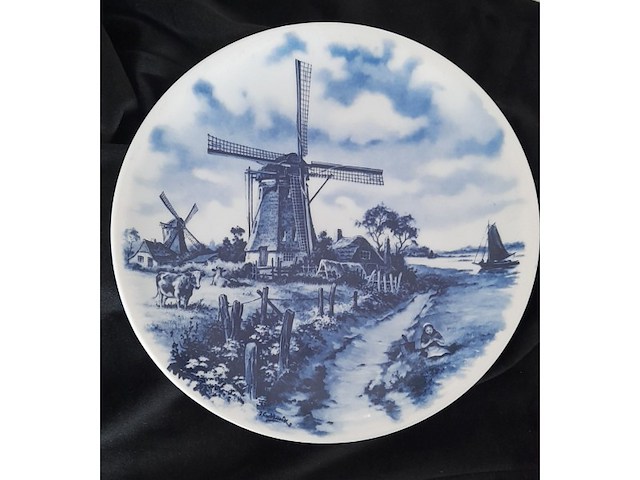 Delftska keramika tanjir