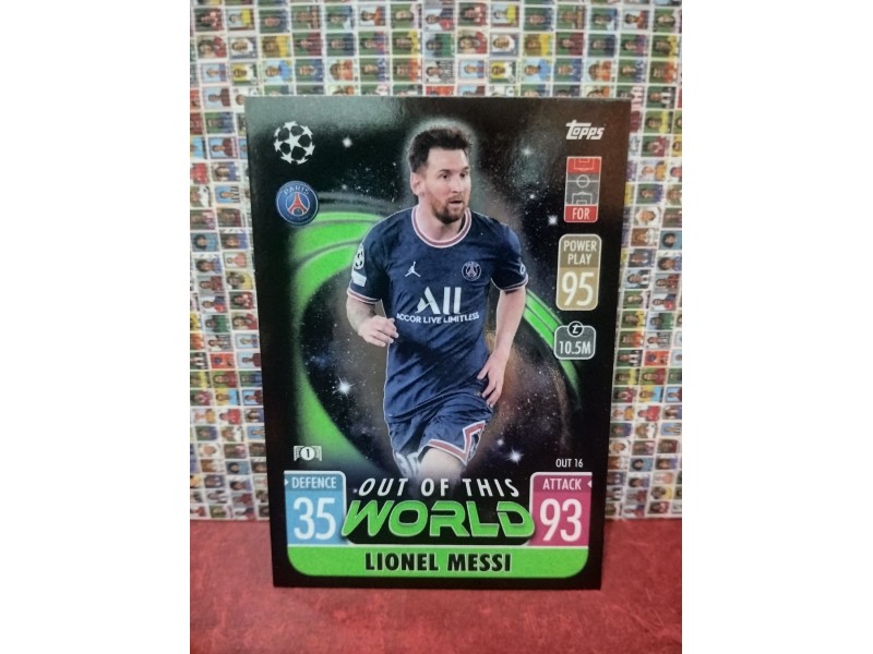 Lionel Messi Out Of This World Match Attax 2021 22